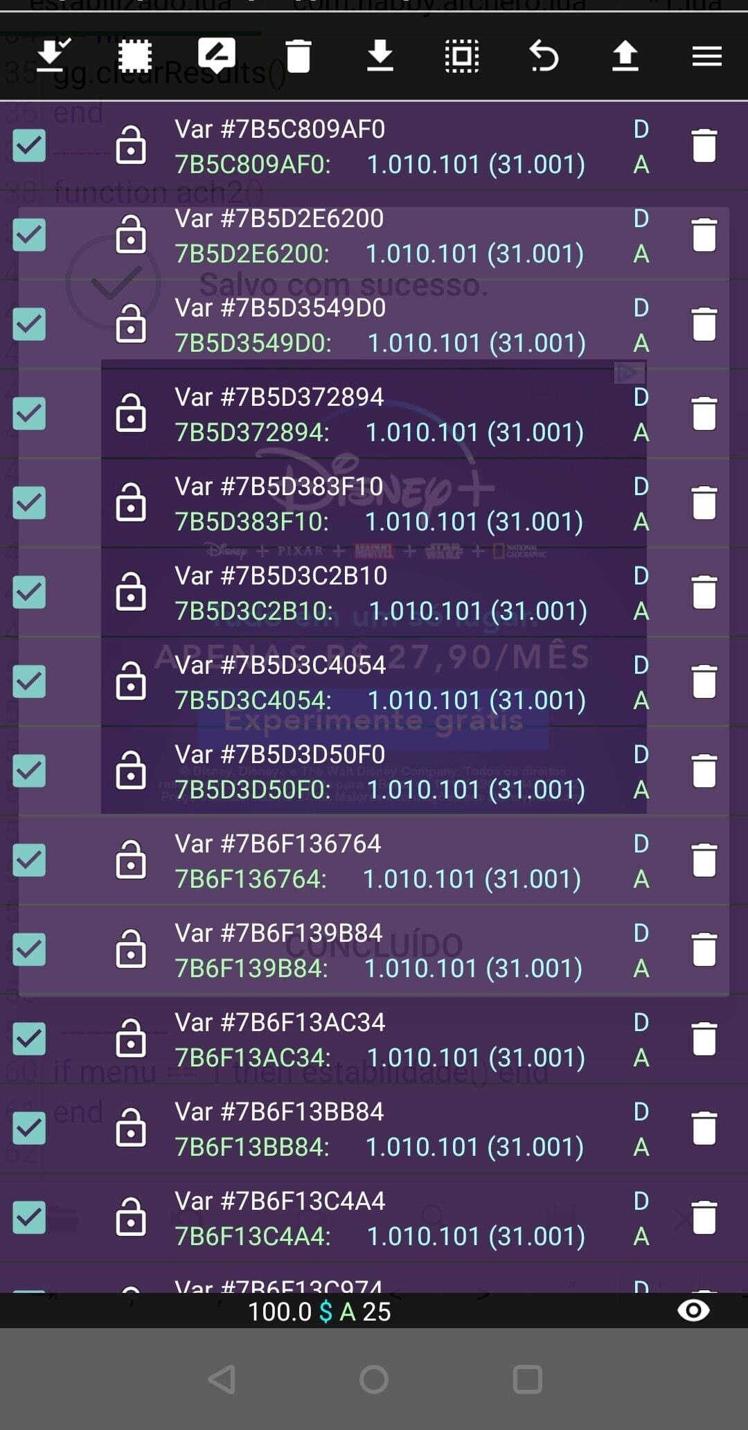 Save list help - Help - GameGuardian