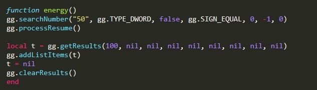 The value and their saving to the script - Help - GameGuardian