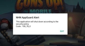 NHN AppGuard Alert Problem - Help - GameGuardian