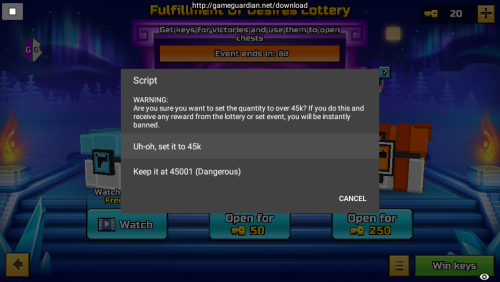 Pixel Gun 3d Lottery Sets Template Lua Scripts Gameguardian